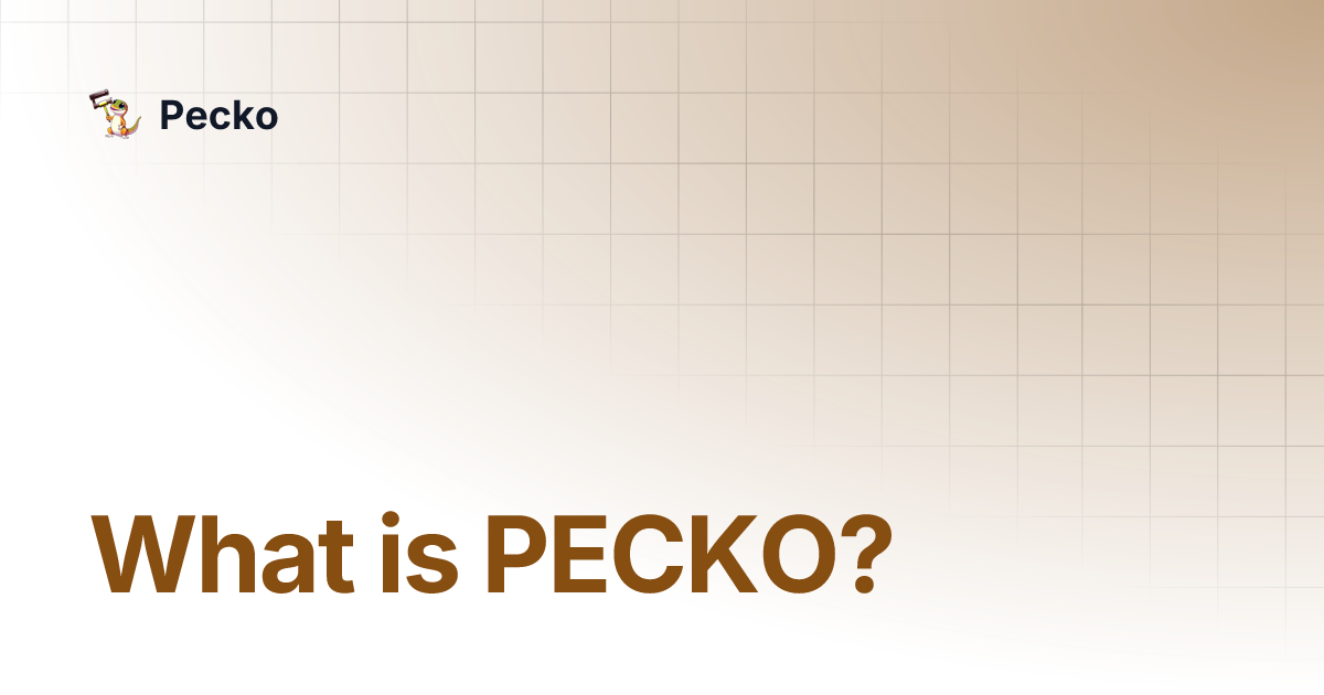 What is PECKO? | Pecko